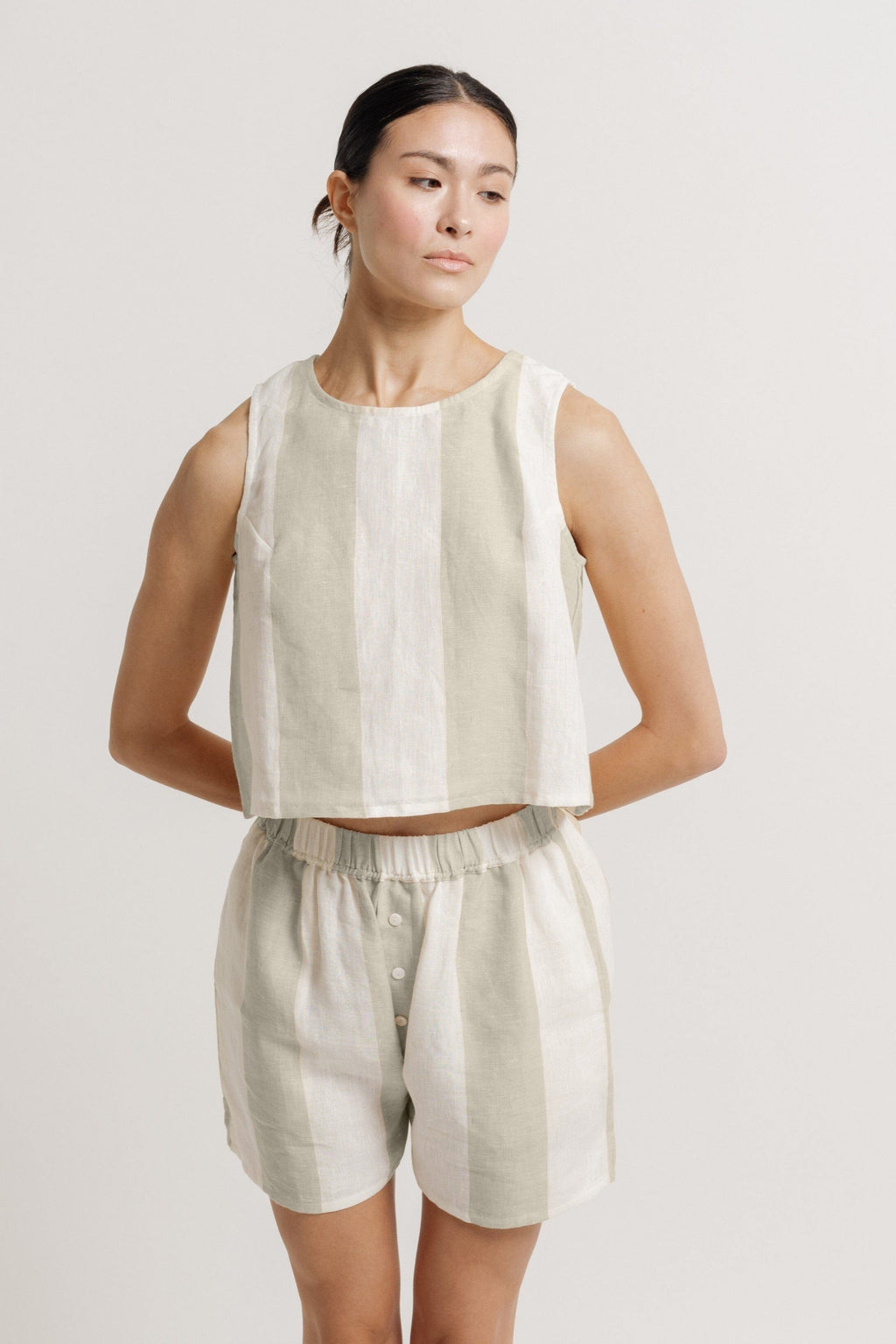 Open Back Tank - Tulum Stripe – LAUDE the Label